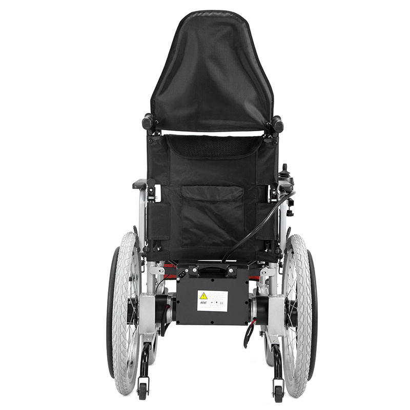 Folding dual control power electric wheelchair