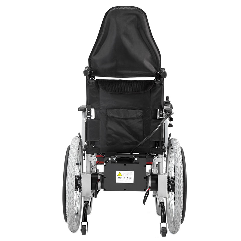Folding dual control power electric wheelchair